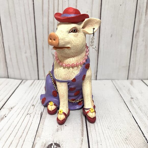 Unbranded | Accents | Party Pig Dressed To Party Pearls And Heels ...